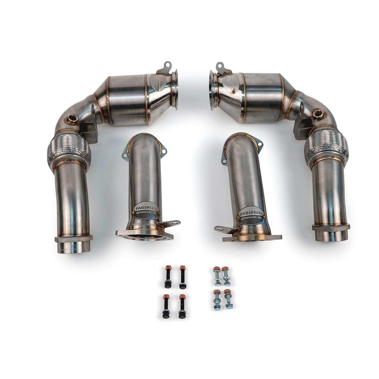 Fabspeed BMW M5 / X5M / X6M Primary Sport Catalytic Converter Downpipe ...